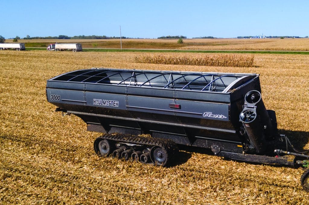 Elmers New Tracks & Biggest Grain Cart- Haulmaster 3000